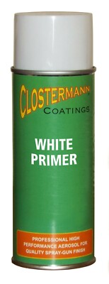 Steyer White Cellulose High Build Primer 400ml Paint Aerosol Spray Fast ...