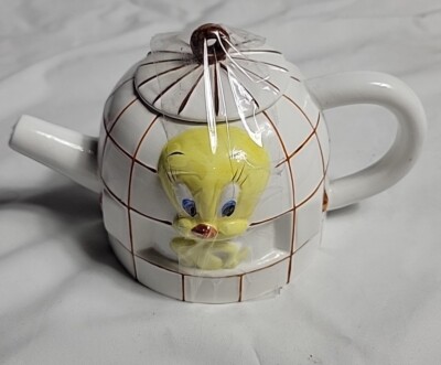 Vintage 1997 Tweety Bird Birdcage Tea Pot | eBay