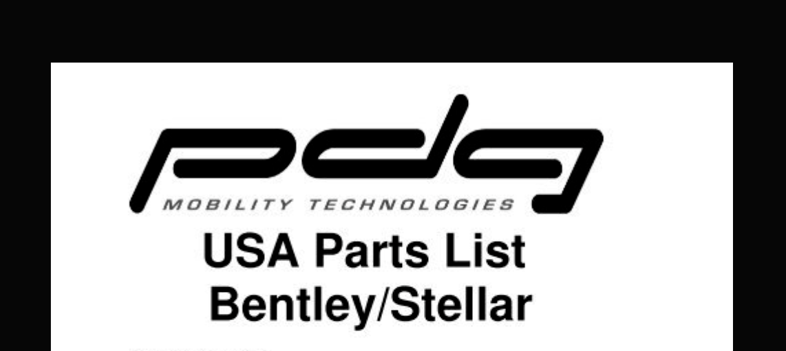 PDG Mobility Bentley Tilt Cable Assembly 59" Long Part #9398 Brand New ...