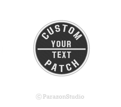 Custom Embroidered Personalized Round Sew on Patch R-01 | eBay