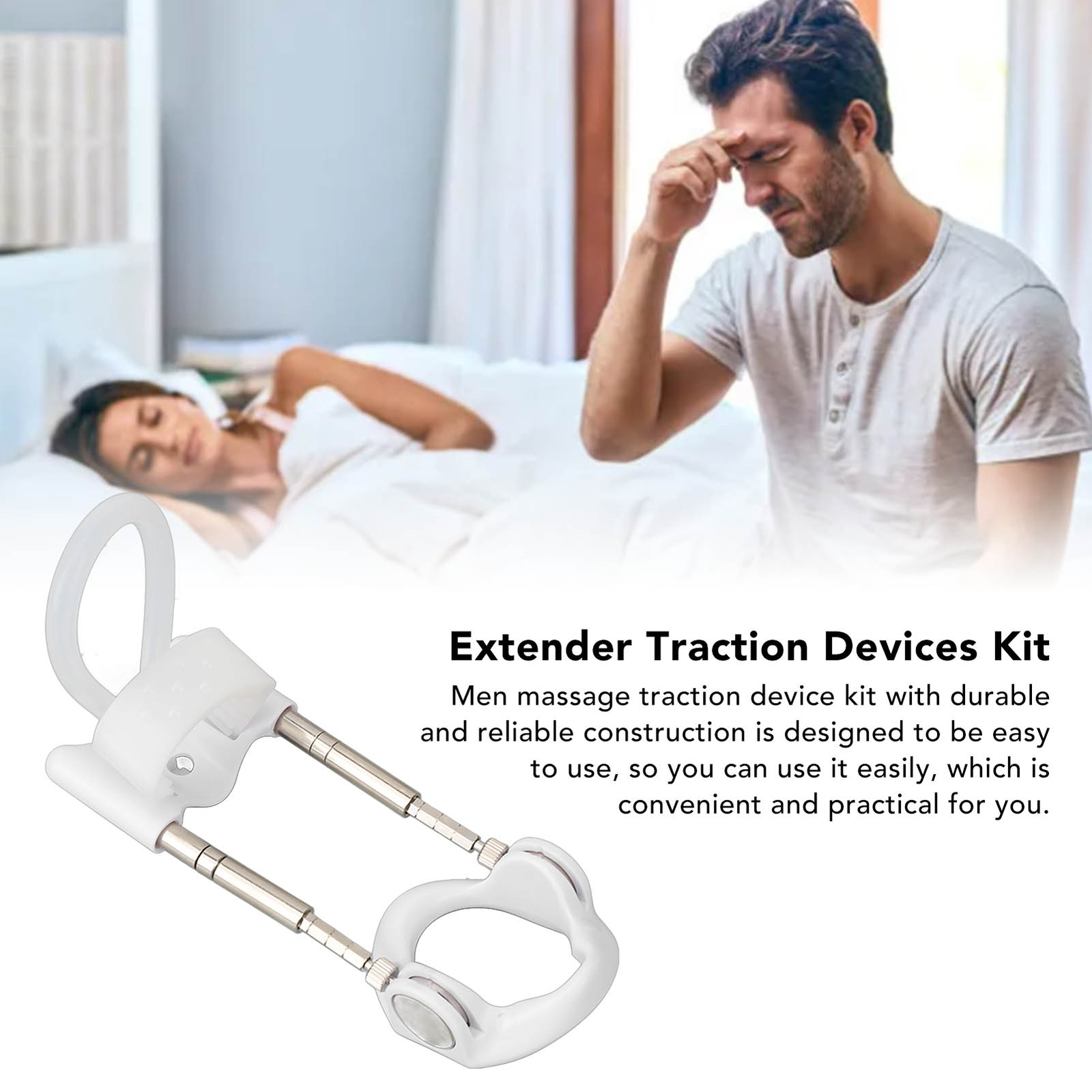 Extender Traction Devices Kit Elastic Massage Men Bracket Kit For Home ...
