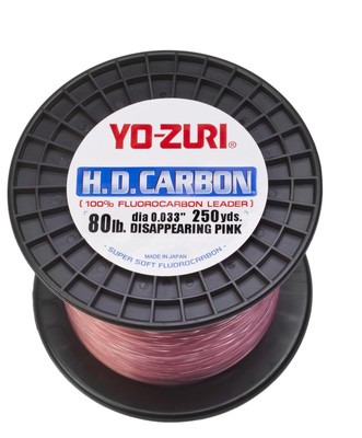 Yo-Zuri Fishing Line HD 80 lb DP 250 SPL Carb Fluoro 100% Leader 80 lb ...