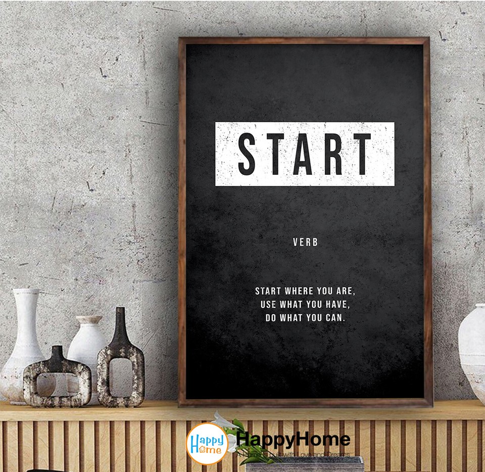 Start Definition Poster Motivational Inspirational Wall Art Print ...
