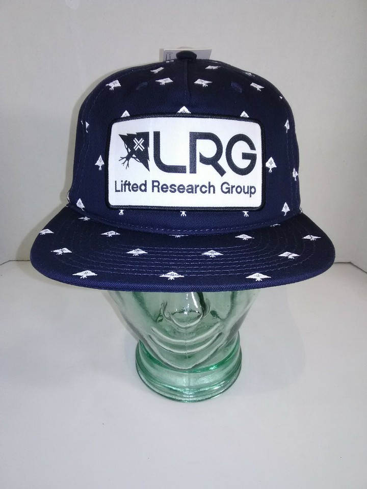 LRG LIFTED RESEARCH GROUP MONOGRAM PRINT BLOCK LOGO FIVE PANEL SNAPBACK ...