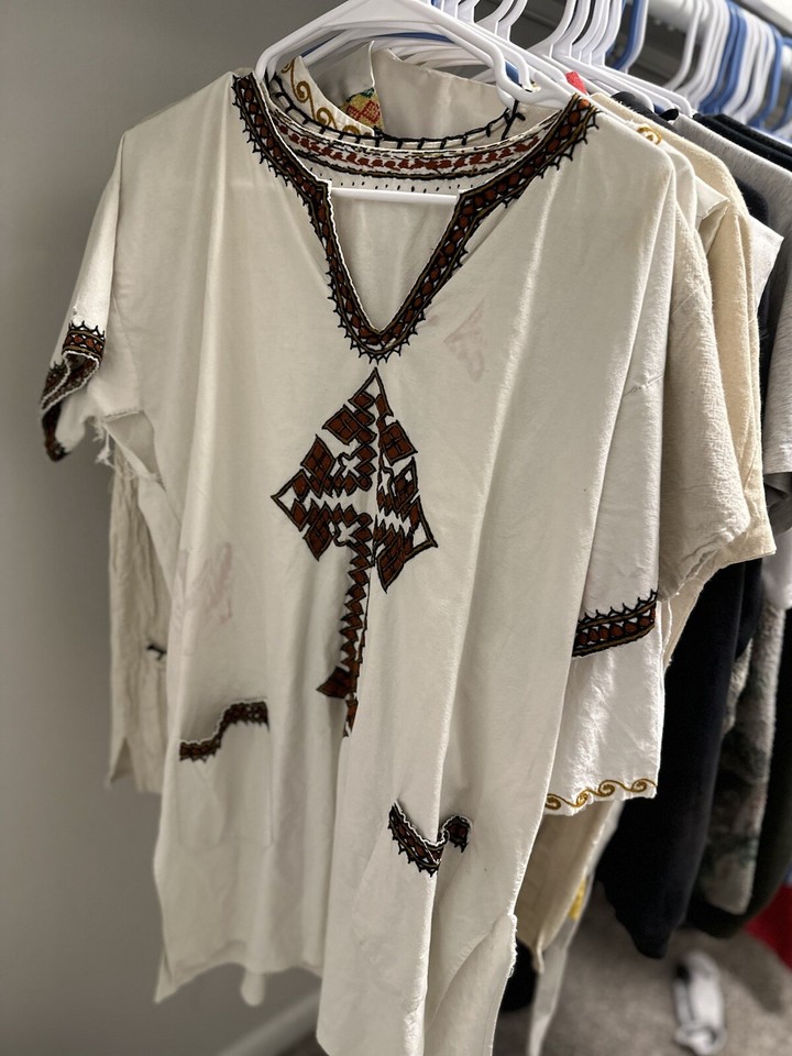 Ethiopian Tibeb Pattern Style T-Shirt Men TshirtsSummer Round Neck | eBay