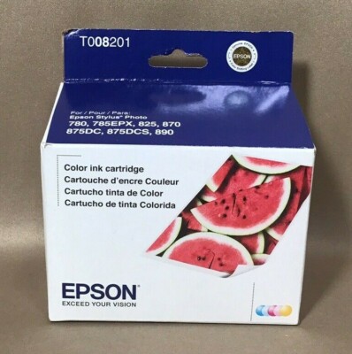 New Genuine Epson T008201 Color Ink Cartridge (Exp. 7/2017) | eBay