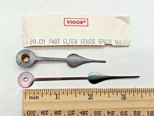 NOS VIGOR CM-1407 Spade Replacement Clock Hands Oblong Hole. For 7 ...