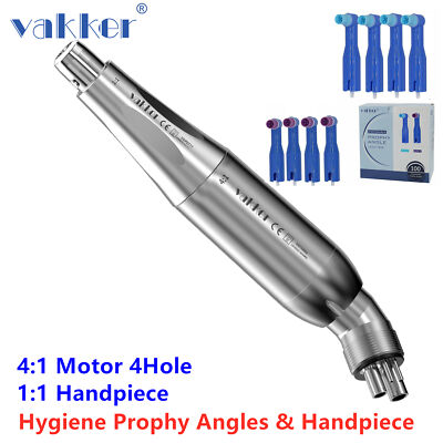 Vakker Dental Hygiene Prophy Angles + 1:1 Straight Handpiece + 4H 4:1 ...
