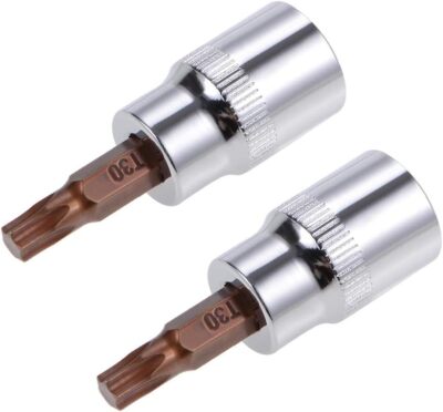 uxcell 2pcs 3/8" Drive x T30 Torx Bit Socket, S2 Steel Bits CR-V ...