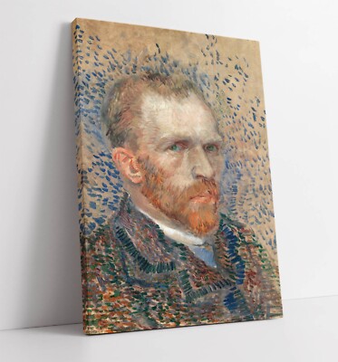 VINCENT VAN GOGH, SELF PORTRAIT (1887) -DEEP FRAMED CANVAS WALL ART ...