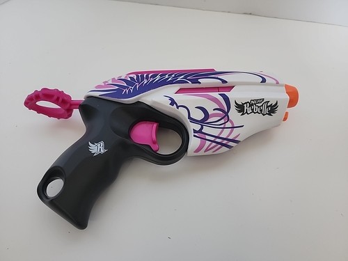Nerf Dart Gun Rebelle Pink/White/Purple Single Shot Blaster **No Darts ...