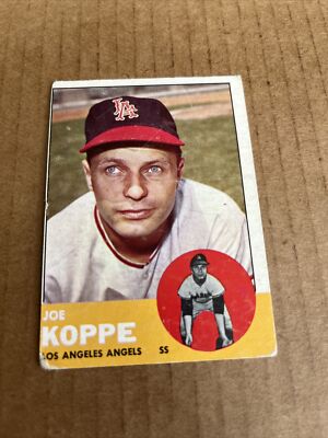 1963 Topps Joe Koppe #396 LA Angels Vintage Baseball Card (fair)(q) | eBay