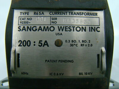 Transformers - Weston Current Transformer
