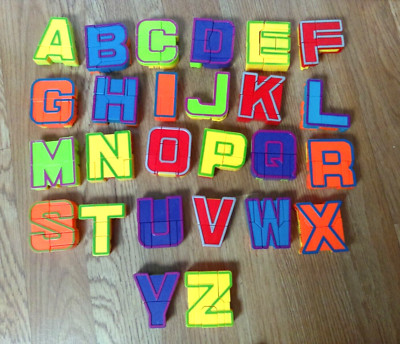Alphabots Transformer Alphabet Robot You Pick Assorted 2 inch Letters ...