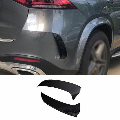 Rear Bumper Lip Diffuser Splitter Fins 2X For Benz GLE 2020-2022 Gloss ...