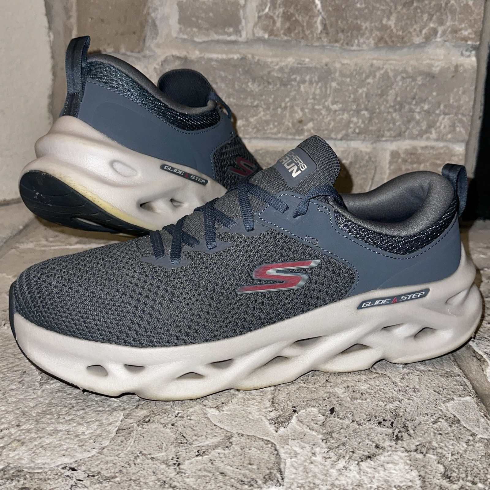 2021 Mint Skechers Glide-Step Hyper Burst Slate Blue … - Gem