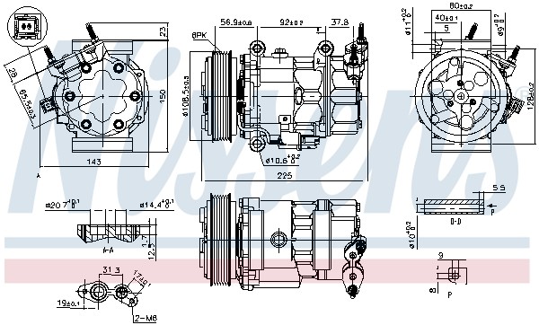 COMPRESSOR AIR CONDITIONING 890041 FOR MINI COUNTRYMAN/COOPER PACEMAN ...