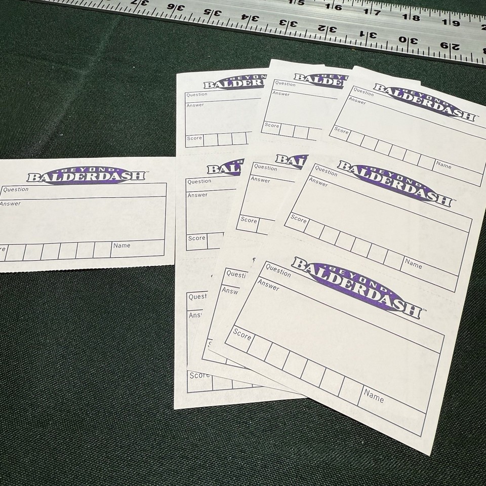 Vintage 1997 Parker Brothers BEYOND BALDERDASH The Classic Bluffing ...