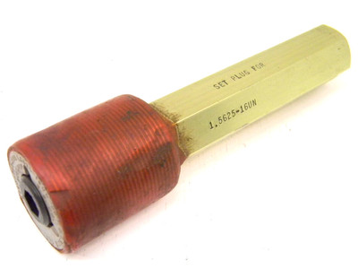 USED SOUTHERN GAGE CO. 1.5625 x 16 UN THREAD PLUG GAGE (GO PD: 1.5219 ...