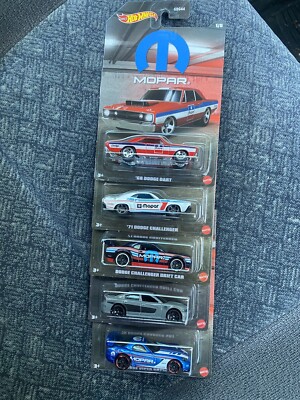 2022 Hot wheels MOPAR Themed Assortment Set of 5 Car Complete Ready To ...