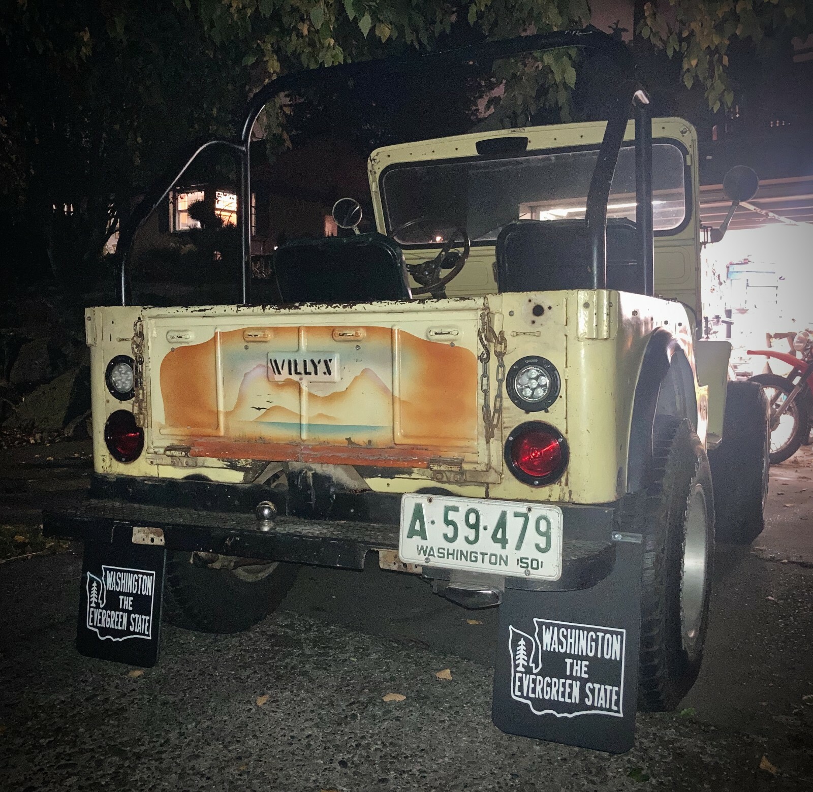 Washington State Vintage Mud Flaps (1 - Pair) | 12" x 18" | Black ...