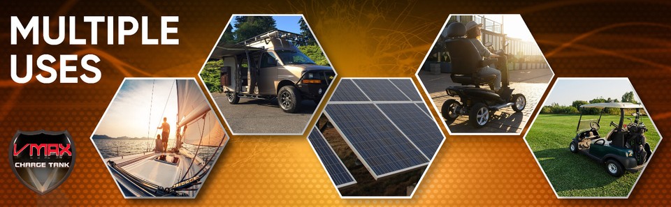 VMAX SLR100 12V 100Ah Solar AGM Deep Cycle SLA Battery for GRAPE SOLAR ...