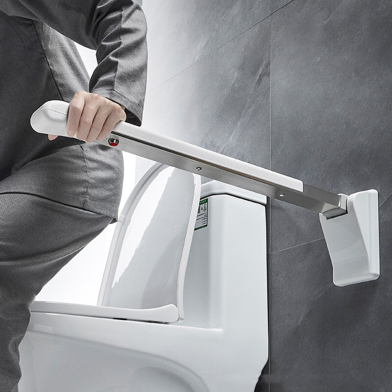 Folding Grab Bar Toilet Handrails Bathroom Support Safety Rail Toilet ...