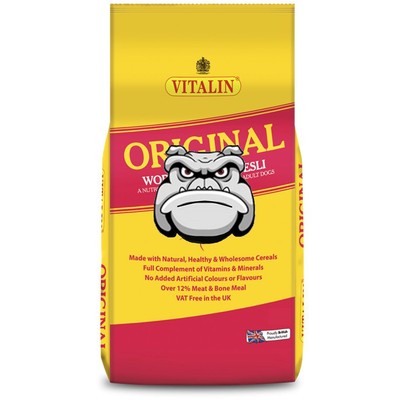 15kg VITALIN ORIGINAL MUESLI - COMPLETE & BALANCED DRY ADULT WORKING ...