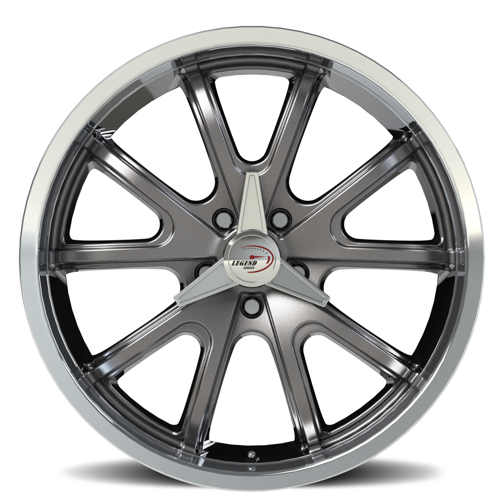 15" Vision 143 Torque Gunmetal Machined Wheel 15x7 5x4.75 6mm Chevy ...