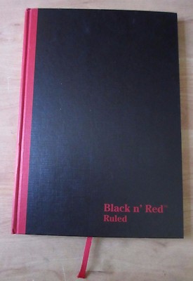 Large Black and Red Journal Log Book 8 x 12 150 Pages | eBay