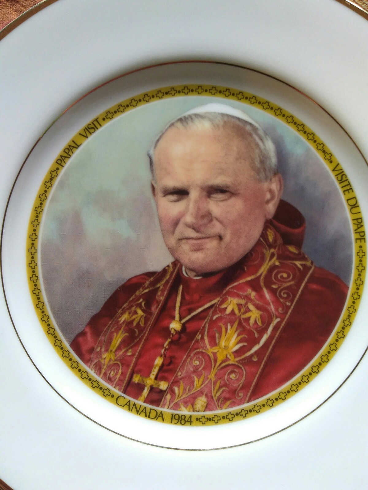 Pope John Paul II 1984 Commerative Canadian Papal Visit Plate | eBay UK