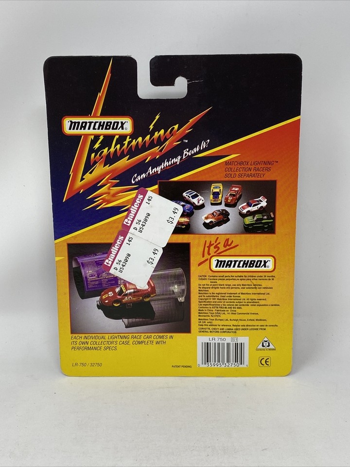 Matchbox Black PORSCHE 935 Turbo LIGHTNING LR750 still in original ...