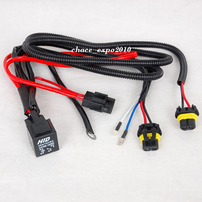 Car HID Xenon Light H1/H3 Bulbs Relay Fuse Cable Wire Wiring Harness ...