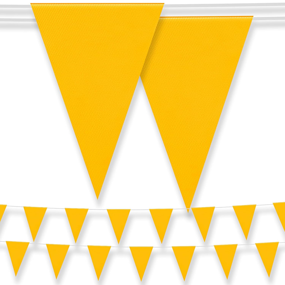 100Ft Pennant Safety Flags Outdoor Banner Warning Flagging Banner ...