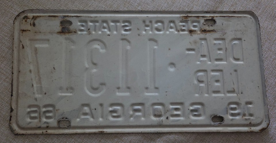 1966 Georgia GA DEALER License Plate Car Tag | eBay
