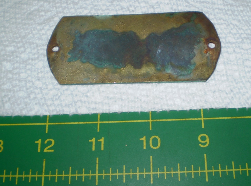 Vintage White Clad Simmons Hardware Co Brass Nameplate Tag - Lot EM-55 | eBay