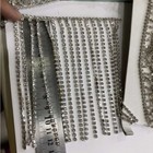 White Rhinestone Fringe Trim Long Tassel Chain Clothing Shoes Jewellery ...