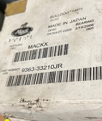 #9363-33210JR Bearing - Genuine Mack | eBay