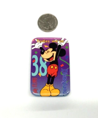 Disneyland Today We're 38! July 17 1993 Button | eBay