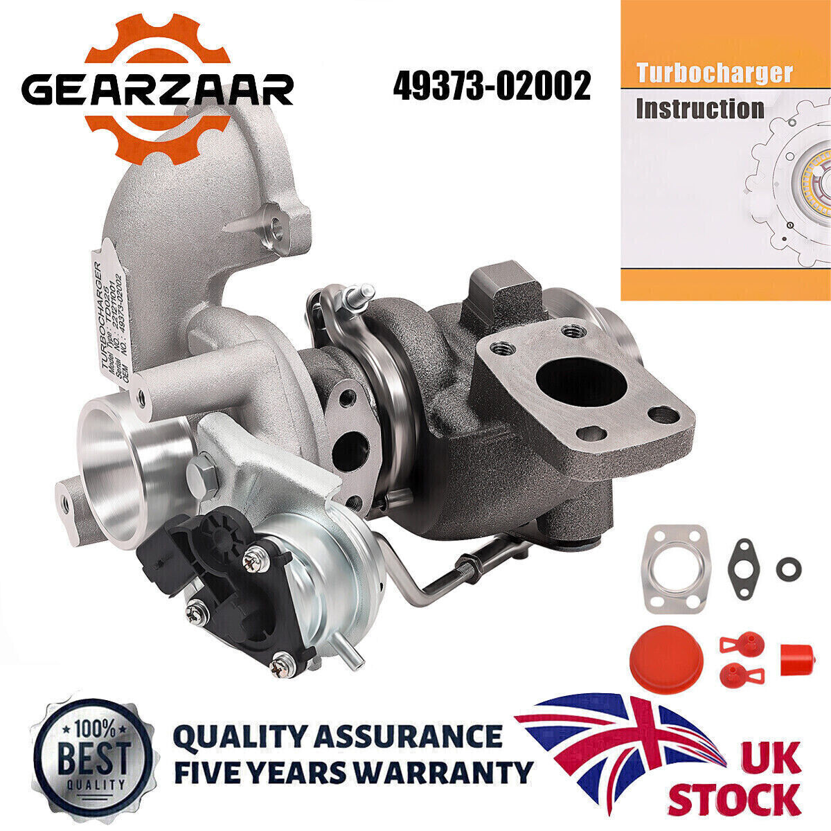 Turbocharger 49373-02002 For Citroen Ford Peugeot 1.6 HDi 92 95BHP ...