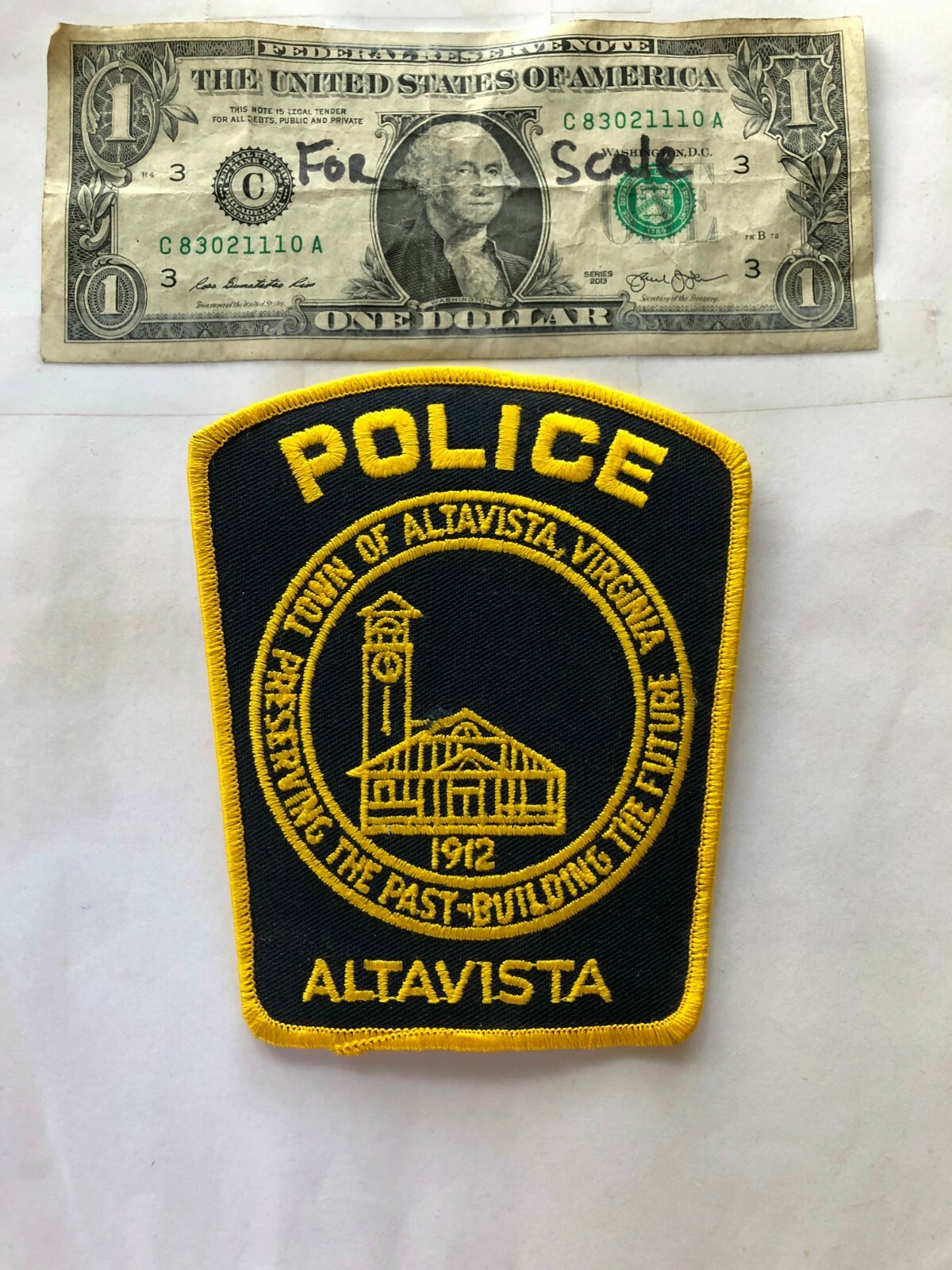 Altavista Virginia Police patch un-sewn great condition | eBay
