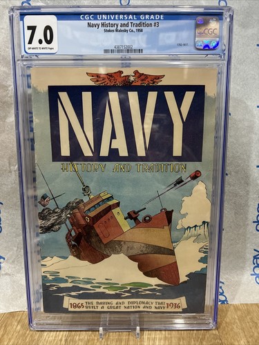 NAVY HISTORY AND TRADITION 3 CGC 7.0 Comic NAVAL BATTLES HIGHEST COMICS ...