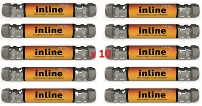 10 x TRAPPEX INLINE SCALE REDUCER INHIBITOR 15MM COMPRESSION ...