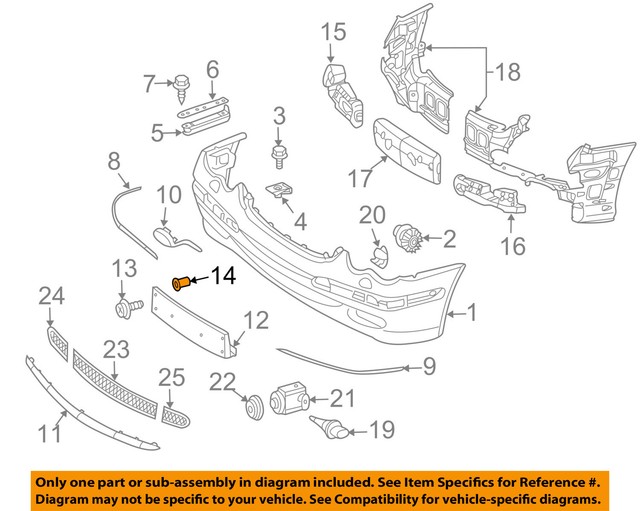 MERCEDES OEM Front Bumper Grille Grill-guide Fastener 0039947545 for ...