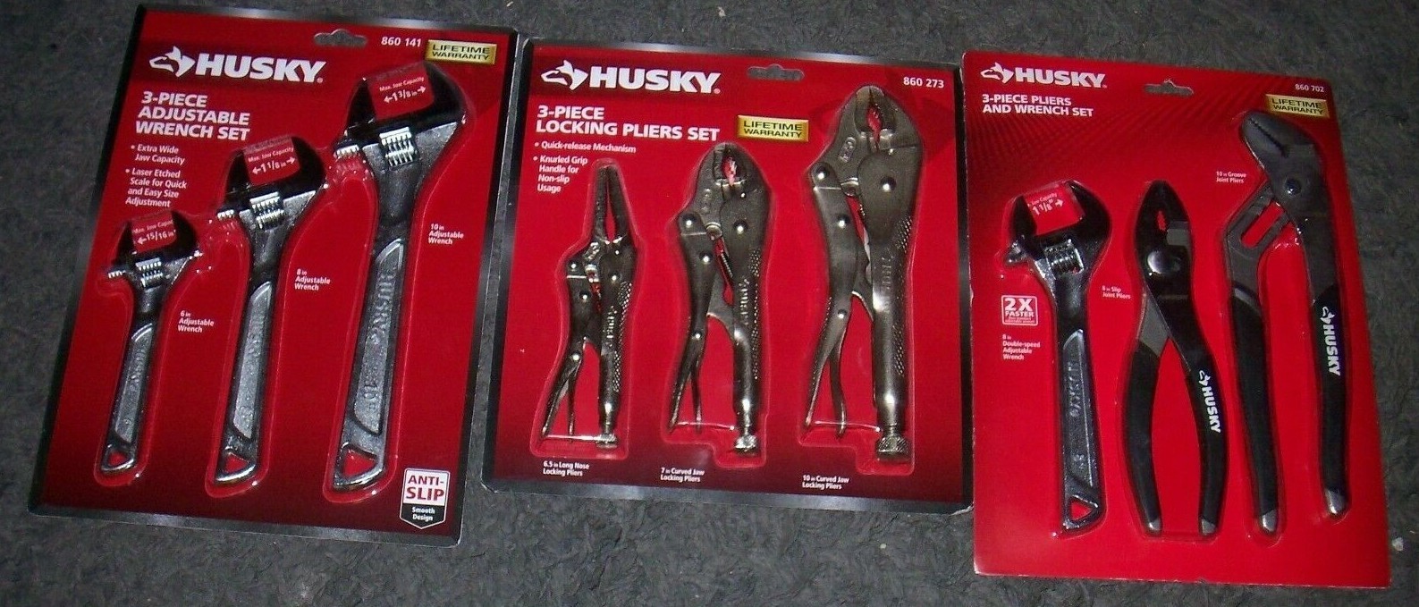 (LOT OF 3) HUSKY 3 PIECE TOOL SETS (TOTAL 9 TOOLS) | eBay