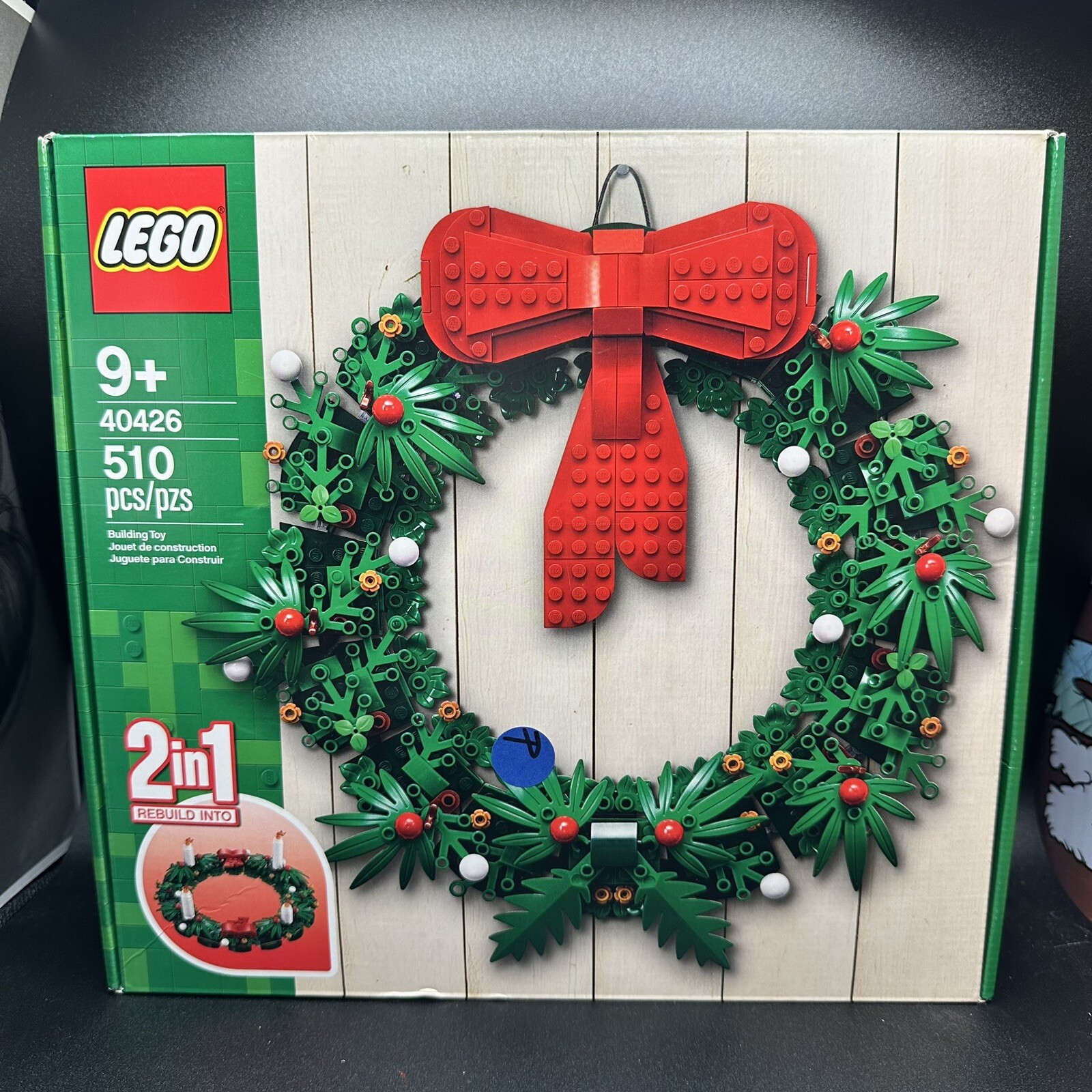 LEGO 40426 Christmas Wreath 2-in-1 Set with 510 Pieces Factory Sealed ...