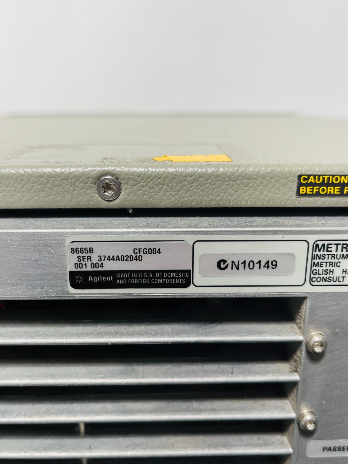 HP Agilent 8665B 6 GHz Synthesized Signal Generator With Option 004 for ...