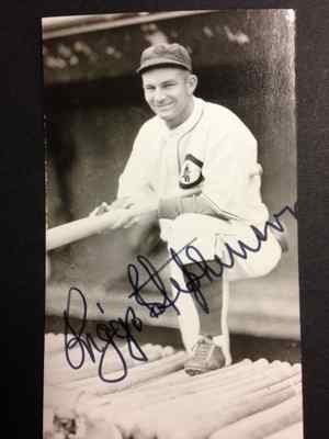 Riggs Stephenson Autographed Postcard Chicago Cubs Vintage Signature ...