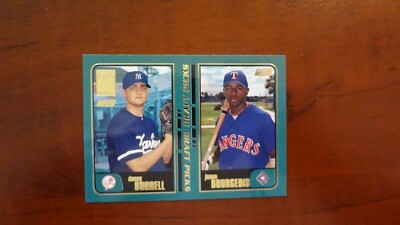2001 TOPPS # 361 DRAFT PICKS DANNY BORRELL/JASON BOURGEOIS BASEBALL ...