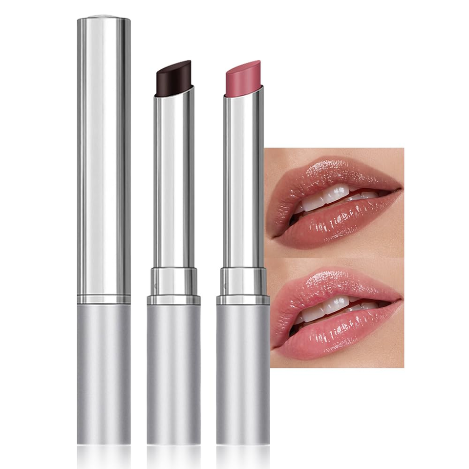 2PCS Honey Tinted Lips Balm Lipstick - Sheer Hydrating Lipstick for All ...